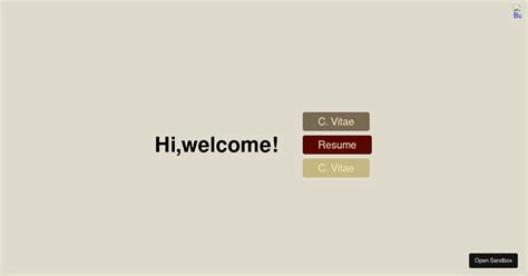 Cv Codesandbox