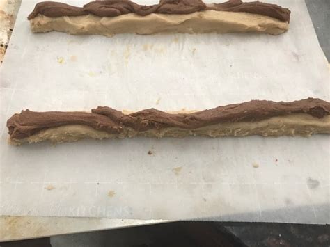 Blue Raspberry Vanilla Swirl Mandel Brot Vanilla Drizzle Hanukah Or Winter Snowflake Double