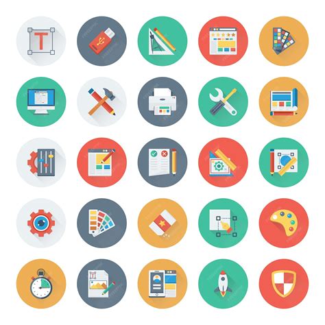Premium Vector Web Design And Development Vector Icons