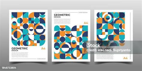 복고풍 기하학적 표지 책 템플릿 디자인 바우 하우스 디자인 세트 0명에 대한 스톡 벡터 아트 및 기타 이미지 0명 가리기