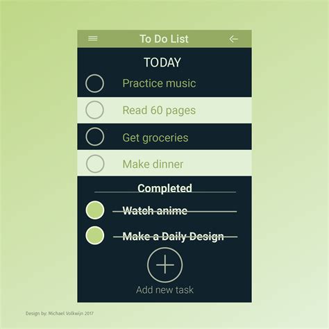 Daily UI Design Michael Volkwijn
