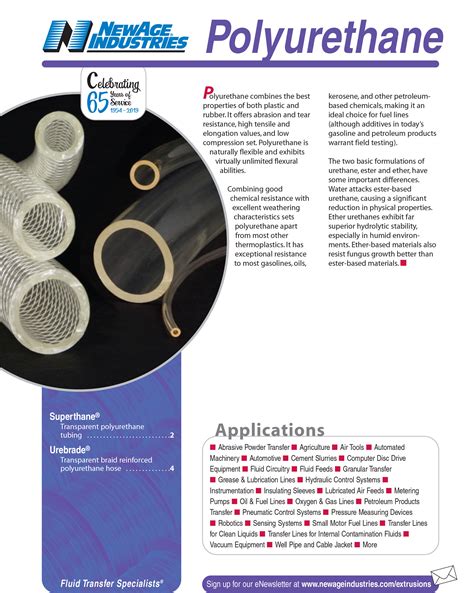 Polyurethane Tubing Pu Tubing Polyurethane Pipe