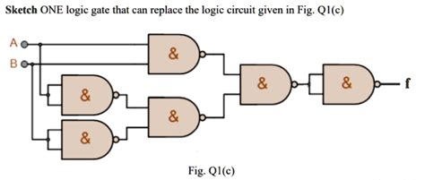 Solved Sketch One Logic Gate That Can Replace The Logic Circuit Given In Fig Qic