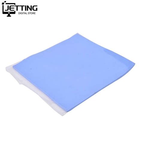 블루 Gpu Cpu 방열판 냉각 열 전도성 실리콘 패드 100mm X 100mm X 2mm 1 개 컴퓨터 부품