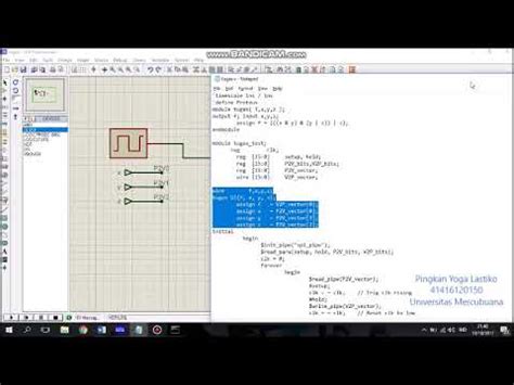 Tutorial Verilog Test Bench Dengan Proteus YouTube