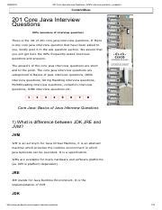 Core Java Interview Questions Oops Interview Questions Javatpoint Pdf