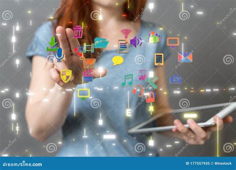 A Abstract Futuristic Infographic With Visual Data Complexity Stock Image Image Of Rack Tech