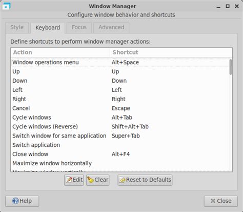 Xfcexfwm4preferences Xfce Docs