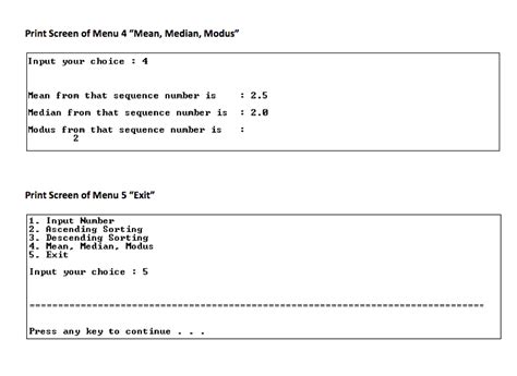 Solved 1 Please Make A Program To Compute Mean Median And