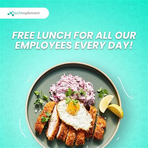 Tech Implement On Linkedin Freelunch Employeebenefits Workperks