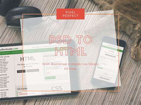 Convert Psd To Responsive Html With Bootstrap 4 By Pksarker Fiverr