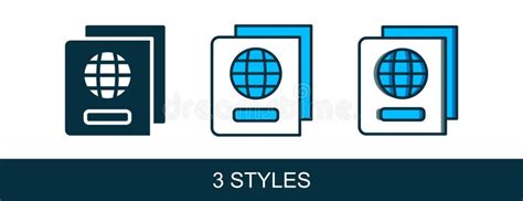 Filled Outline Passport With Biometric Data Icon Isolated On White Background Identification Filled Outline Passport With Biometric Data Icon Isolated On White Background Identification