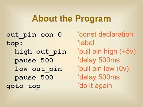 Basic Stamp Quick Start Basic Stamp II Self