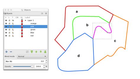 Path How Do I Efficiently Create Closed Shapes With Shared Boundaries In Inkscape Eg