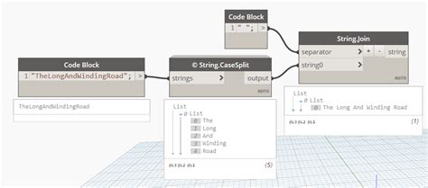 Split String By Uppercase Letters Lists Logic Dynamo
