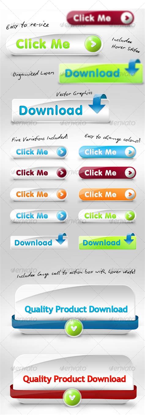 Web Buttons For Stunning Web Designs