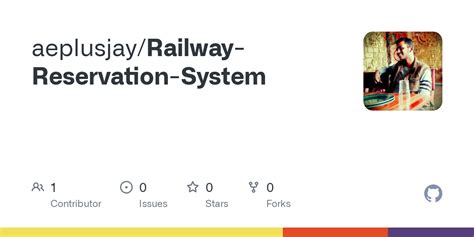 Github Aeplusjayrailway Reservation System