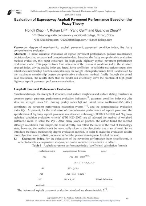 Pdf Isaeece 2017 Evaluation Of Expressway Asphalt Pavement