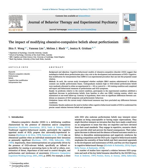 Research — Ocd Bounce