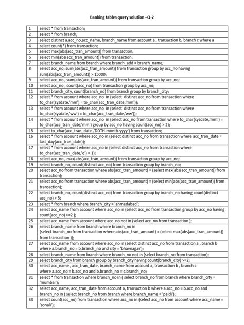Sql Answer Book Pdf Data Management Databases