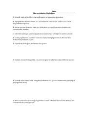 Understanding Macroevolution Speciation And Evolution Concepts Course Hero