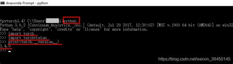 pytorch1 4安装（anaconda3 python3 6 cpu版本） csdn博客