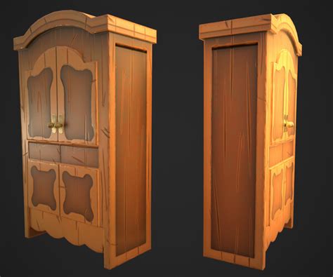 Artstation Wardrobe Game Assets
