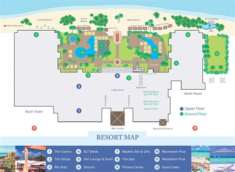 Resort Map The Ritz Carlton Aruba