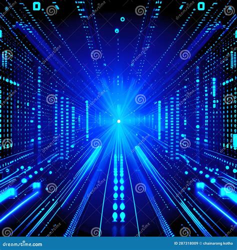 Binary Symphony Digital Abstract Technology In Binary Code Stock Illustration Illustration