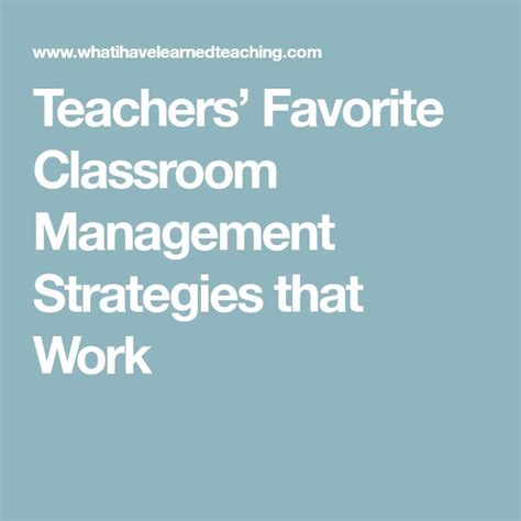 Top Classroom Management Strategies For Elementary Classroom