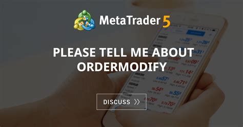 Please Tell Me About Ordermodify Traders Forum Mql4 And Metatrader