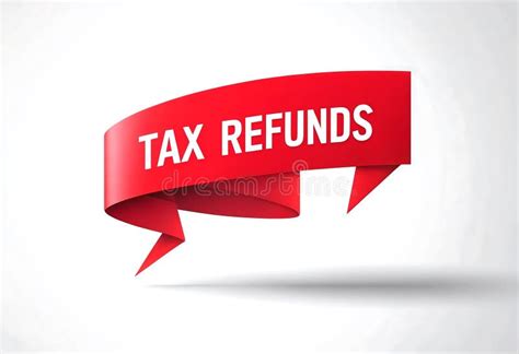 Red Banner With Bold White Text Highlighting Income Tax Refunds