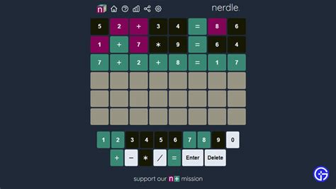 Best Nerdle Starting Equations Gamer Tweak
