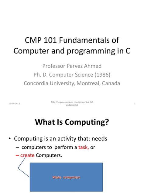 Cmp 101 Set 1 Computing Pdf Information System Computer Science