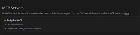 bug report mcp sse server connects but cursor shows no tools