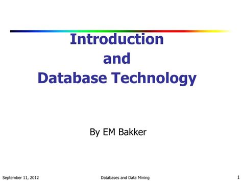 Evolution Of Database Technology DocsLib