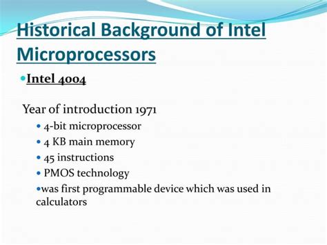 Evolution Of Microprocessors Ppt