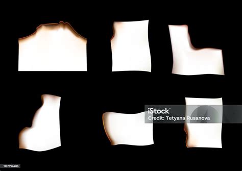 다른 조각의 세트 연기가 나는 종이 고립 된 검정 배경 벡터 일러스트 가연성에 대한 스톡 벡터 아트 및 기타 이미지 가연성