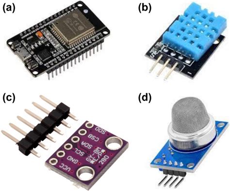 Various Components Used In The Model A ESP Card B DHT Sensor C Download Scientific