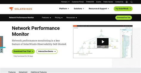 Solarwinds Network Performance Monitor Observability Self Hosted
