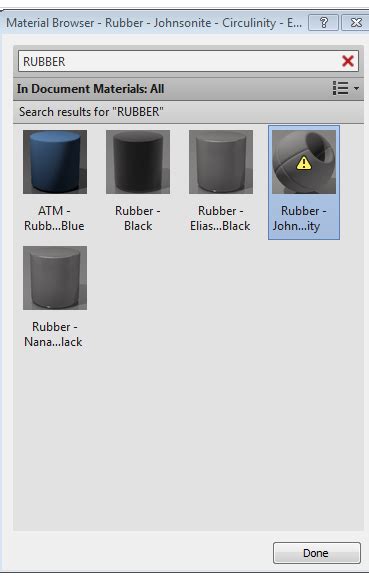 Solved Material Exclamation Mark Autodesk Community