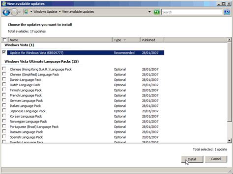 Cannot Install Update For Windows Vista KB929777 Petri IT Knowledgebase