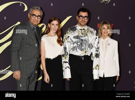 Los Angeles California December 19 L R Eugene Levy Sarah Levy