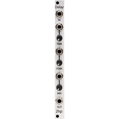 2hp Delay Eurorack Effects Module Silver Elevator Sound