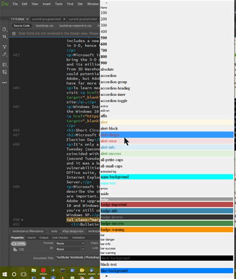 Class Dropdown No Longer Works Properly Adobe Product Community 8657082