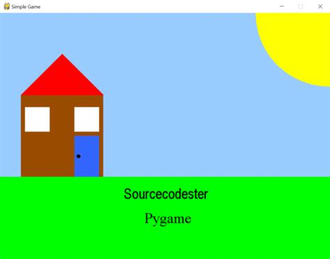 Python Pygame A Very Simple Application For Beginners Free Source Code And Tutorials