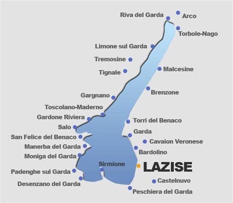 Gardasee Karte Gardasee Bardolino