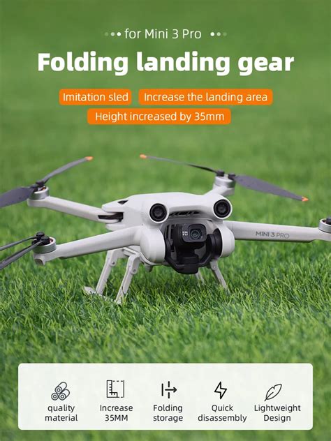 Dji Mavic Mini 1 2 Se 용 드론 접이식 랜딩 기어 Dji Mini 3 Pro 프로텍터 액세서리 용 퀵 릴리스