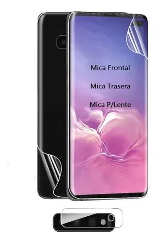 Mica Hydrogel Frontal Y Trasera Para Samsung Mica Lente