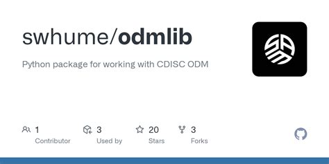 Github Swhumeodmlib Python Package For Working With Cdisc Odm